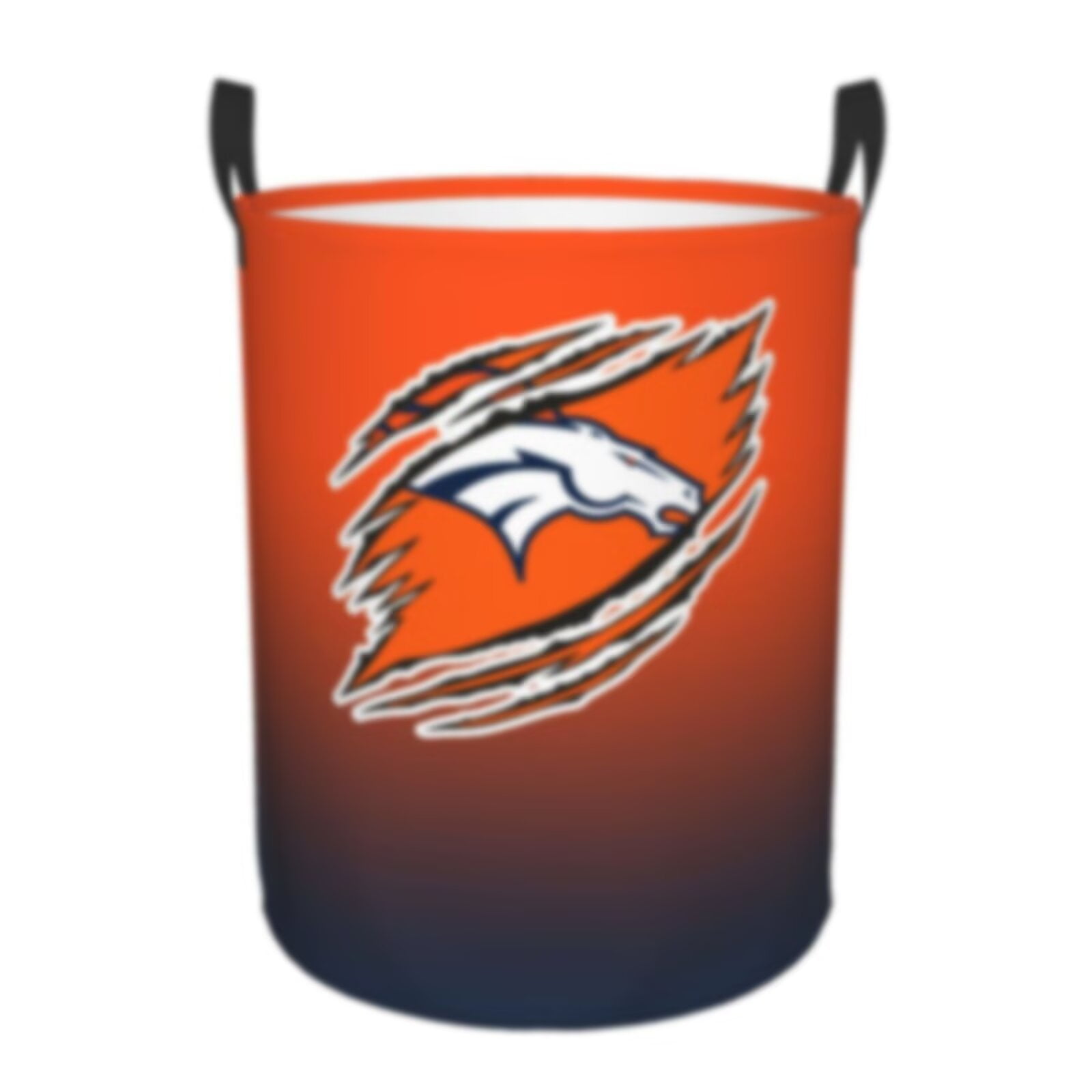 Football Team Laundry Basket, Football Fans Gift, Team Logo Pattern ...