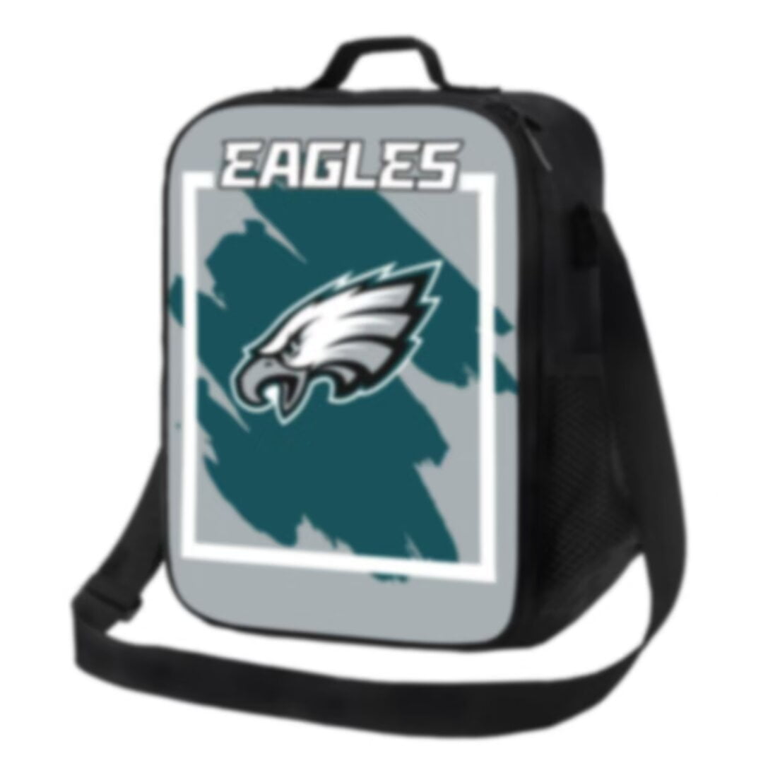 Football Team Lunch Bag 3D Printed Eagles Team Logo Pattern Lunch Box ...