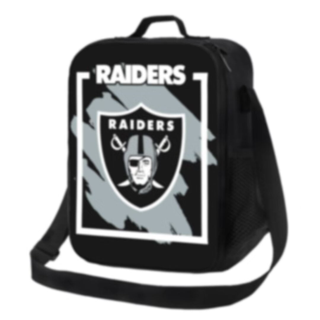 Football Team Lunch Bag 3D Printed Raiders Team Logo Pattern Lunch Box ...