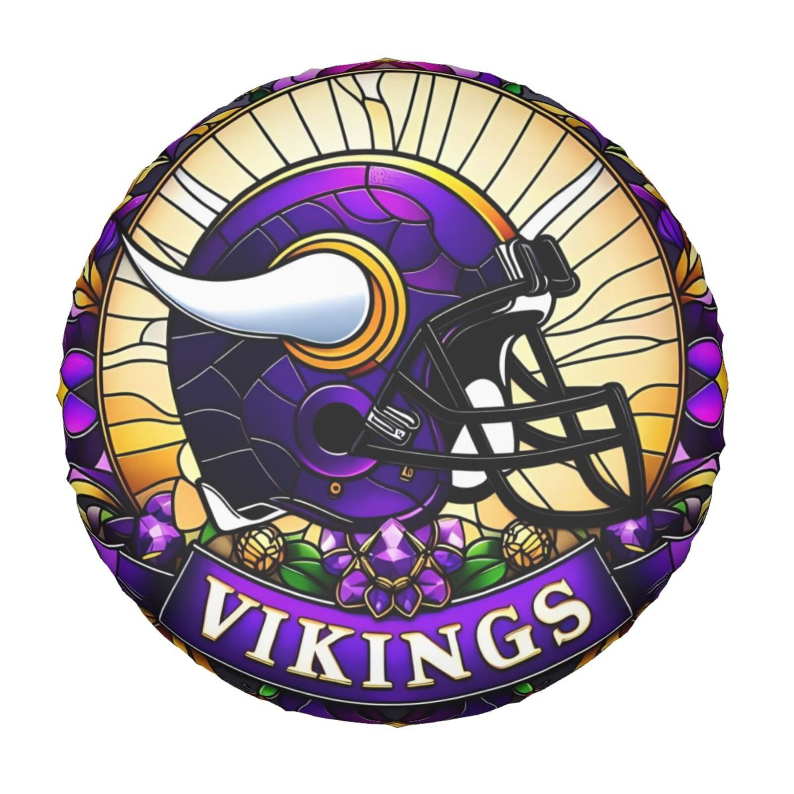 Football Team Vikings Tire Dust Cover, Keep Spare Tire Clean, Protect ...
