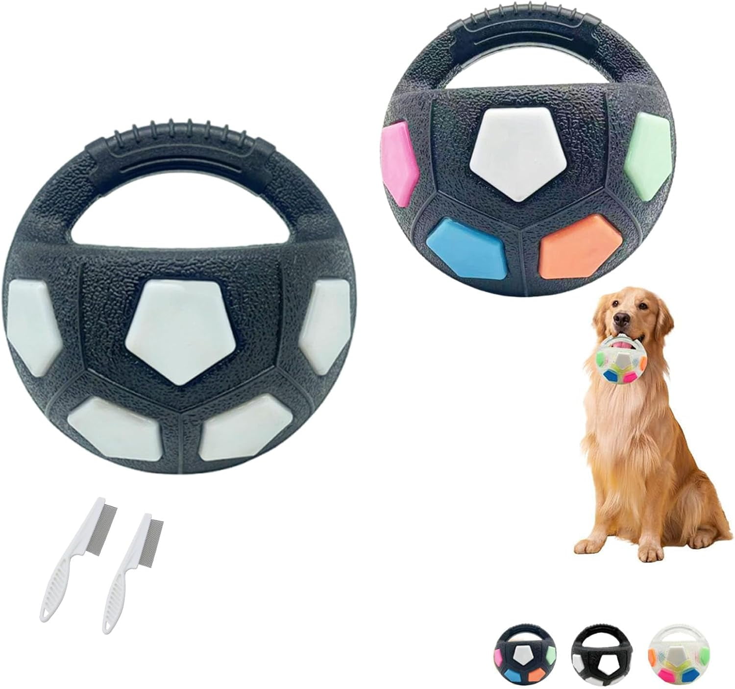 Football Tennis Ball for Dogs, 2026 New Interactive Soccer Shape ...