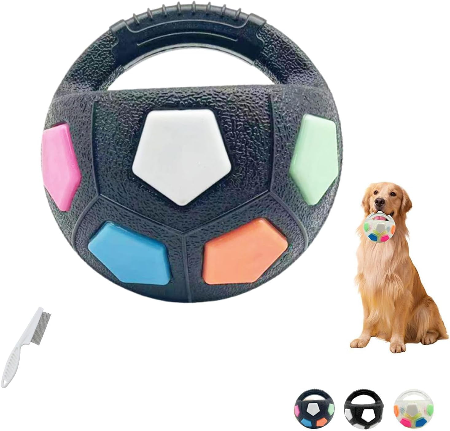 Football Tennis Ball for Dogs, 2026 New Interactive Soccer Shape ...