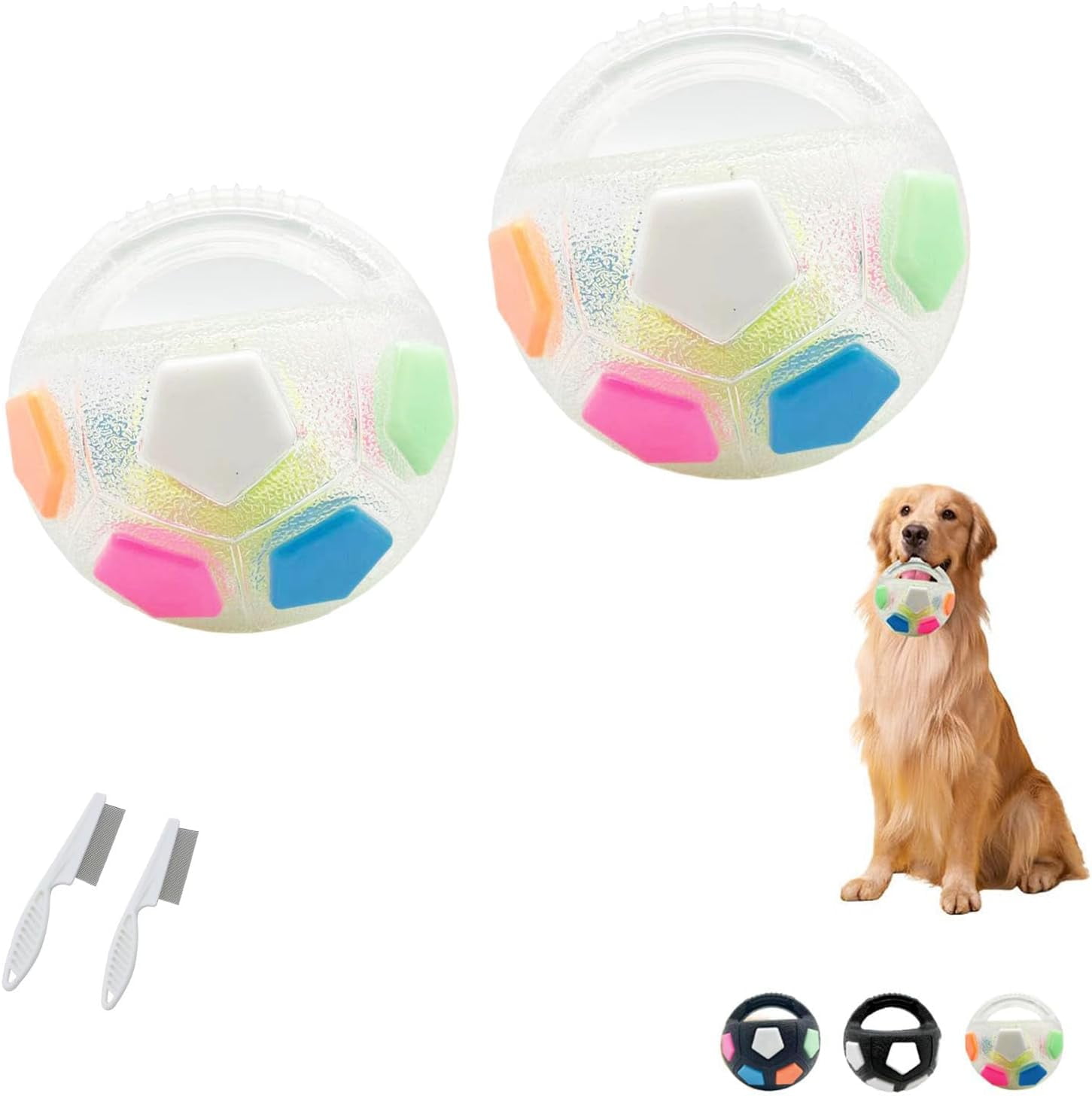 Football Tennis Ball for Dogs, 2026 New Interactive Soccer Shape ...