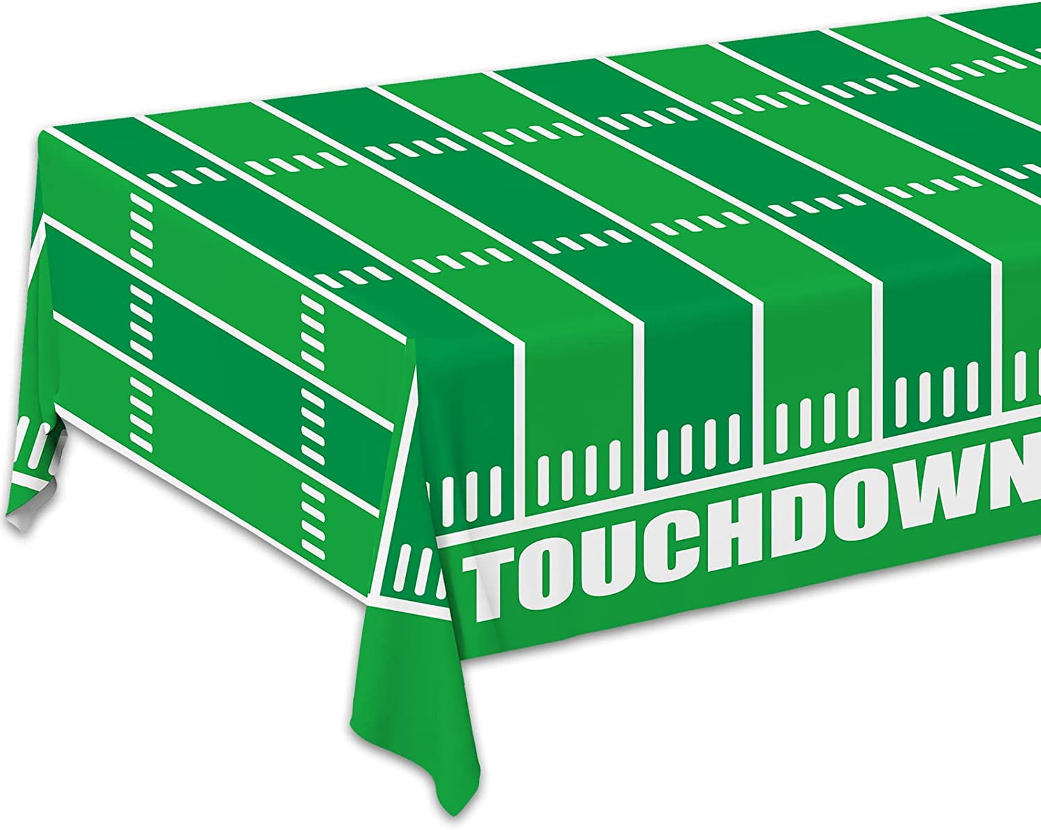 Football Theme Plastic Tablecloth - Touchdown Table Cover for Birthday ...