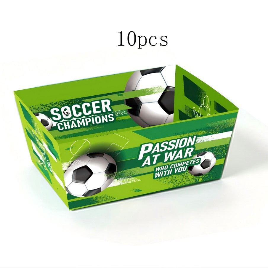 Football Themed Folding Paper Tray Box, Creative Sport Design, Thick ...
