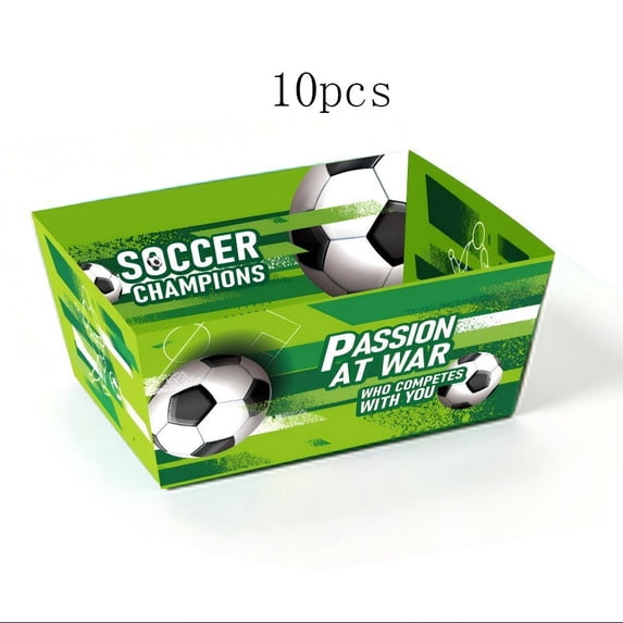 Football Themed Folding Paper Tray Box, Creative Sport Design, Thick ...
