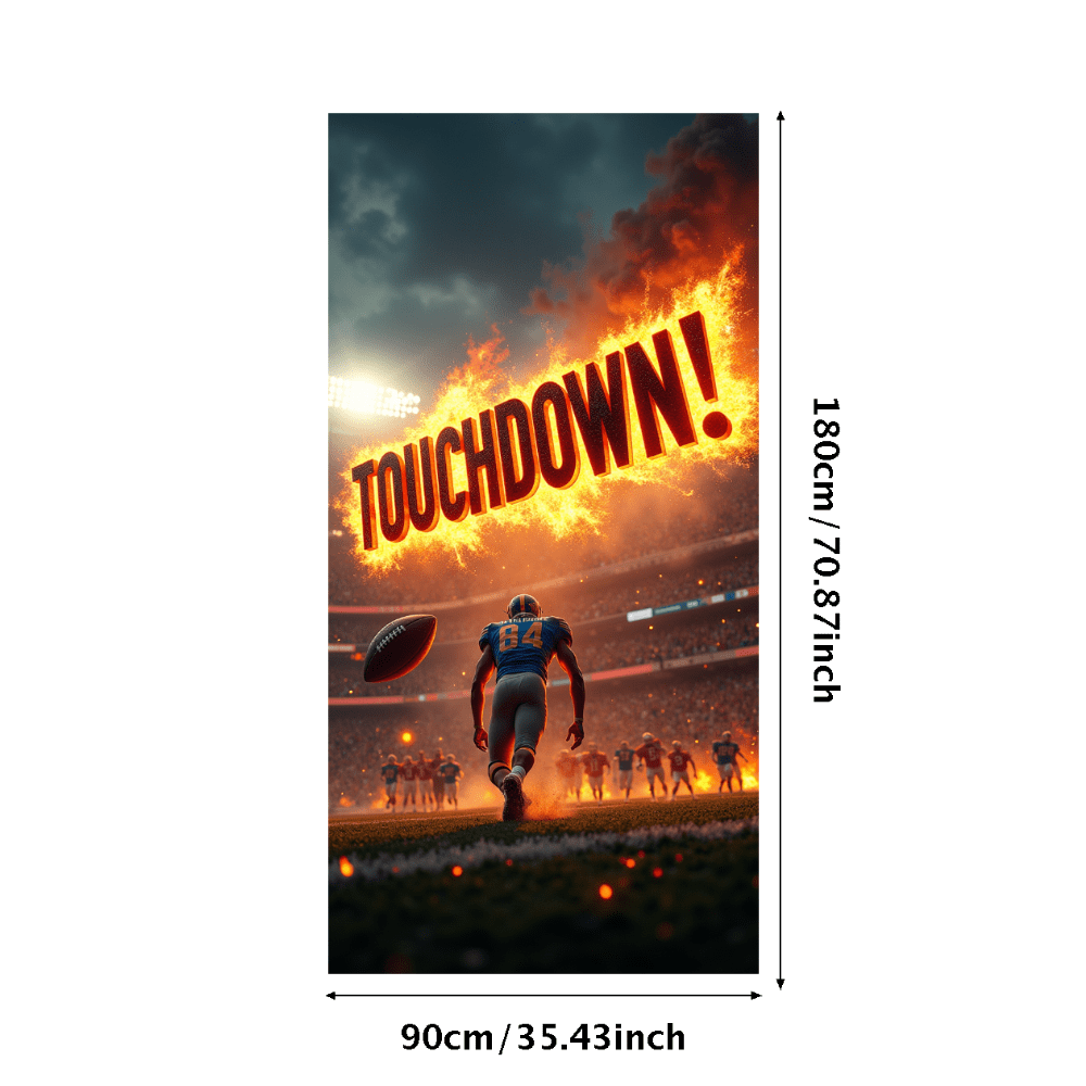 Football Themed Glowing Touchdown Banner Backdrop Background for Sports ...
