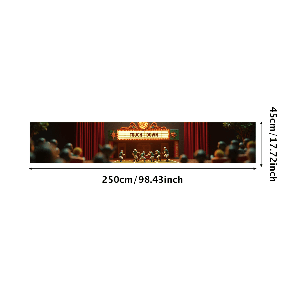 Football Themed Steampunk Style Banner Backdrop Decor Party Supplies ...