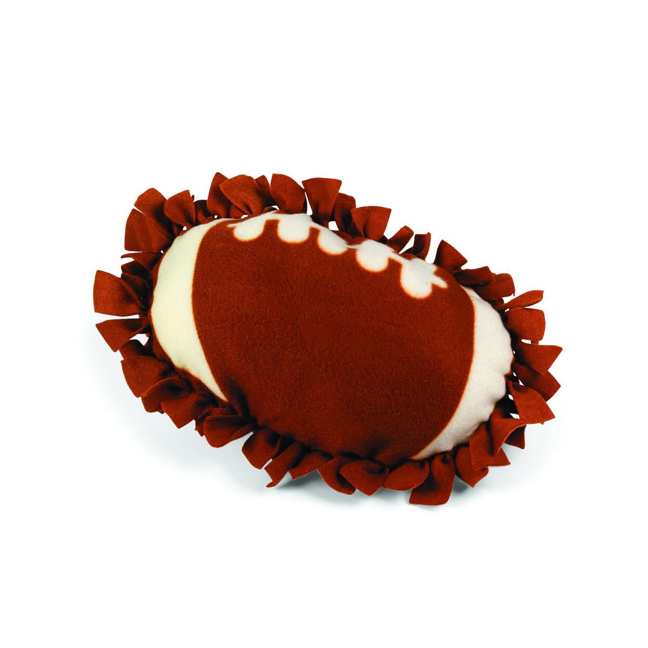 Fleece Tied Football Pillow Craft Kit - Craft Kits - 6 Pieces - Walmart.com