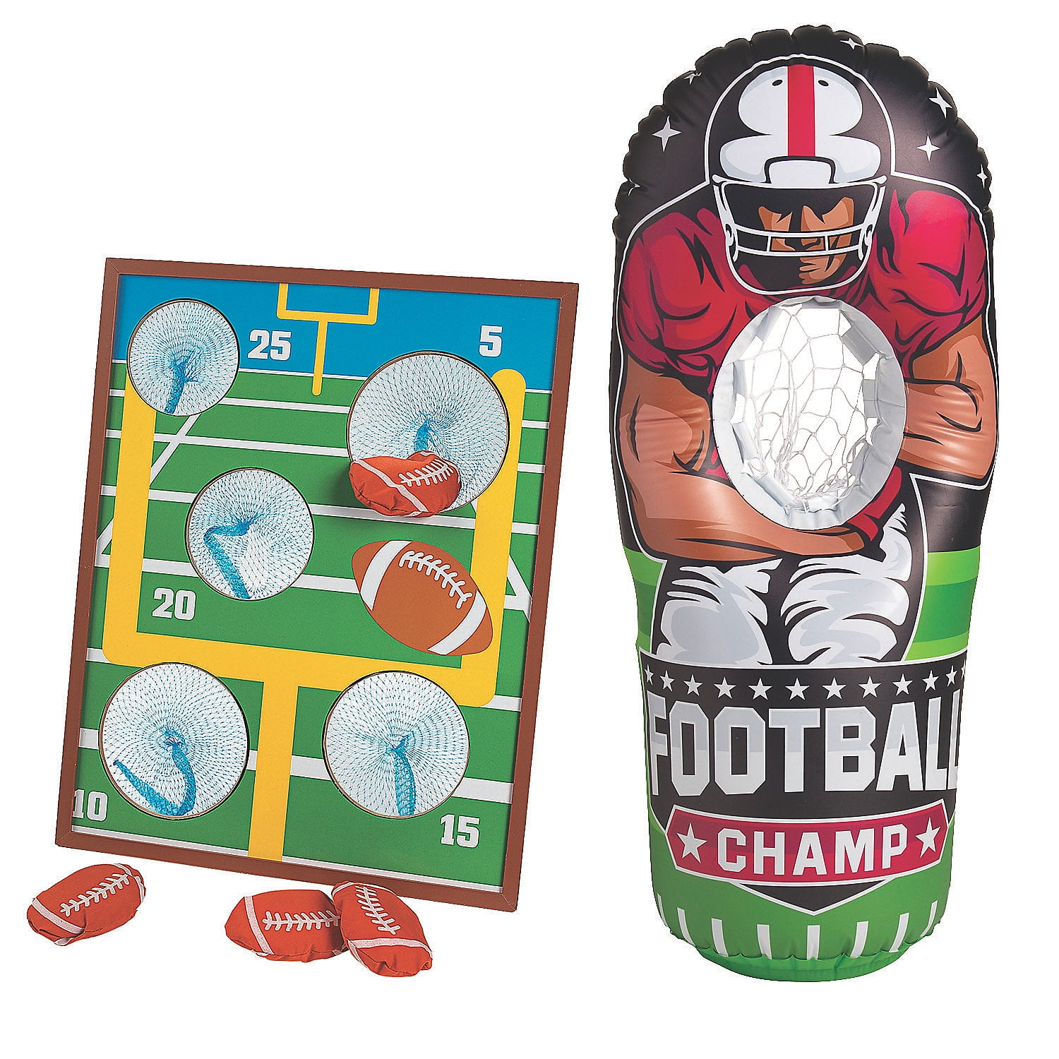 Football Toss Games Boredom Buster, Toys, Party Supplies, 2 Pieces ...