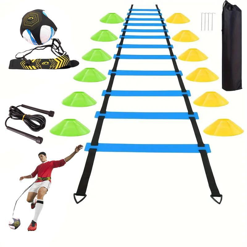 Football Training Agility Ladder Set, 1 Set Speed Agility Training Equipment, Including Jump ...