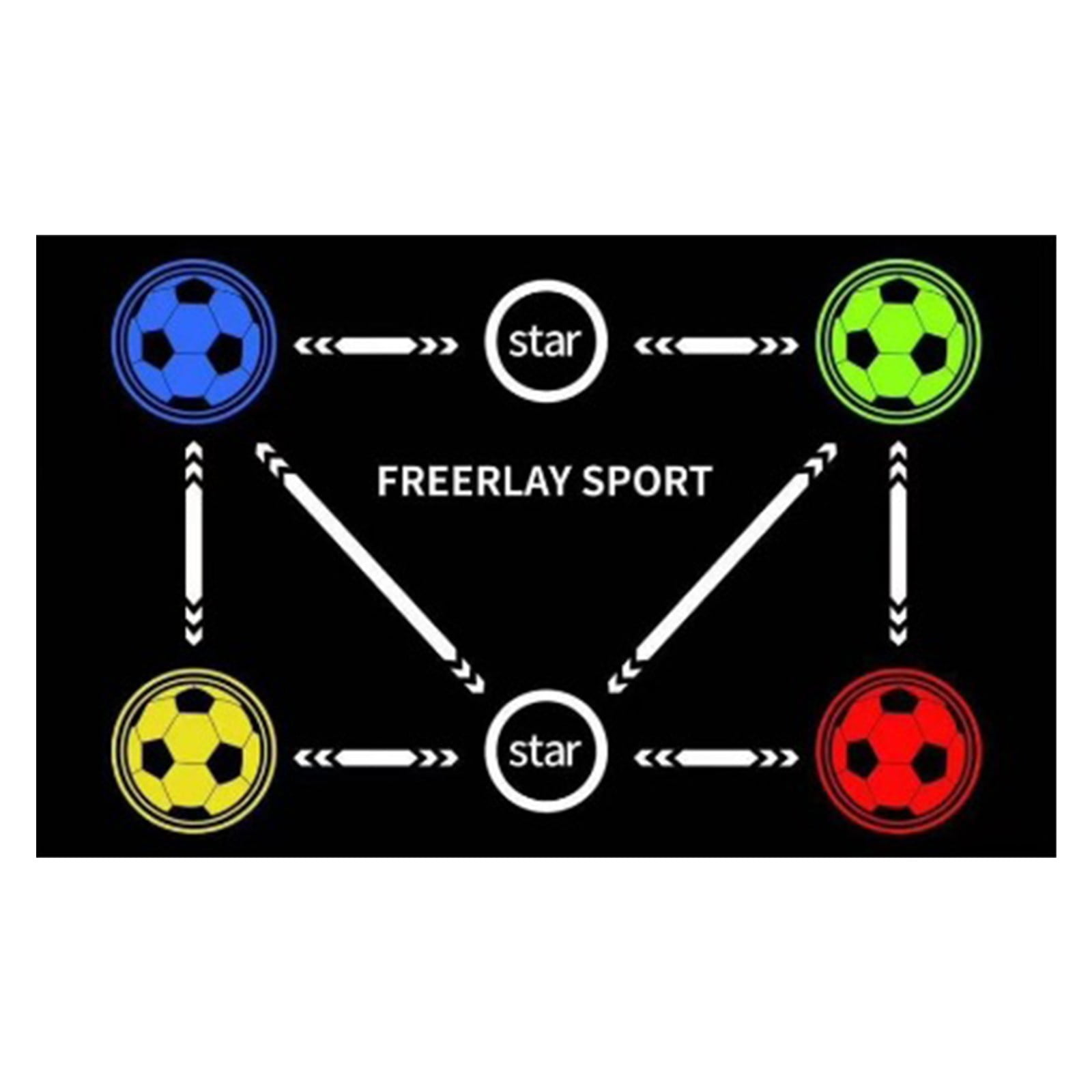 Football Training Mat for Ball Control Skills and Footwork Drills Non ...