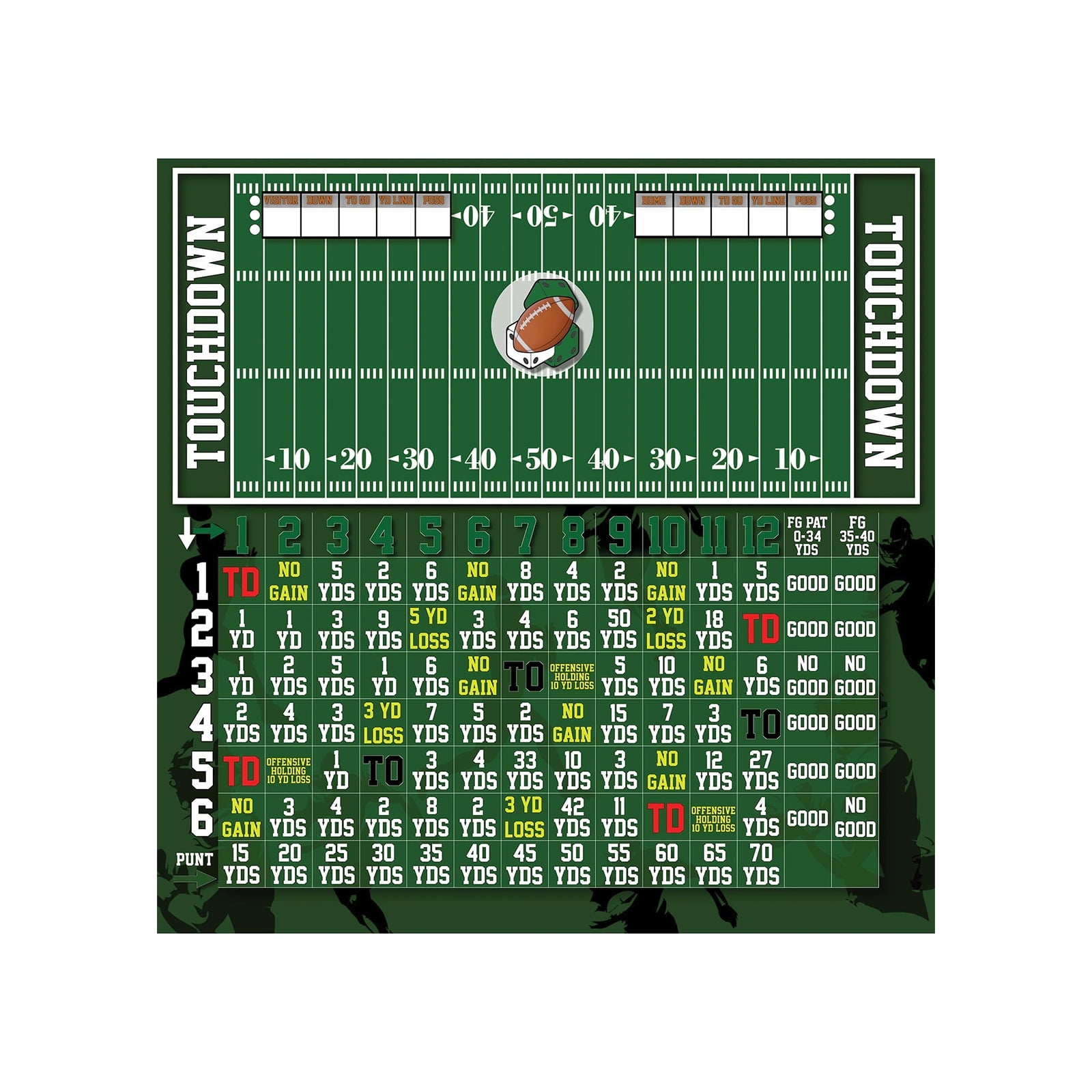 Football Travel Game, Tabletop Football Games, Football Board Game ...
