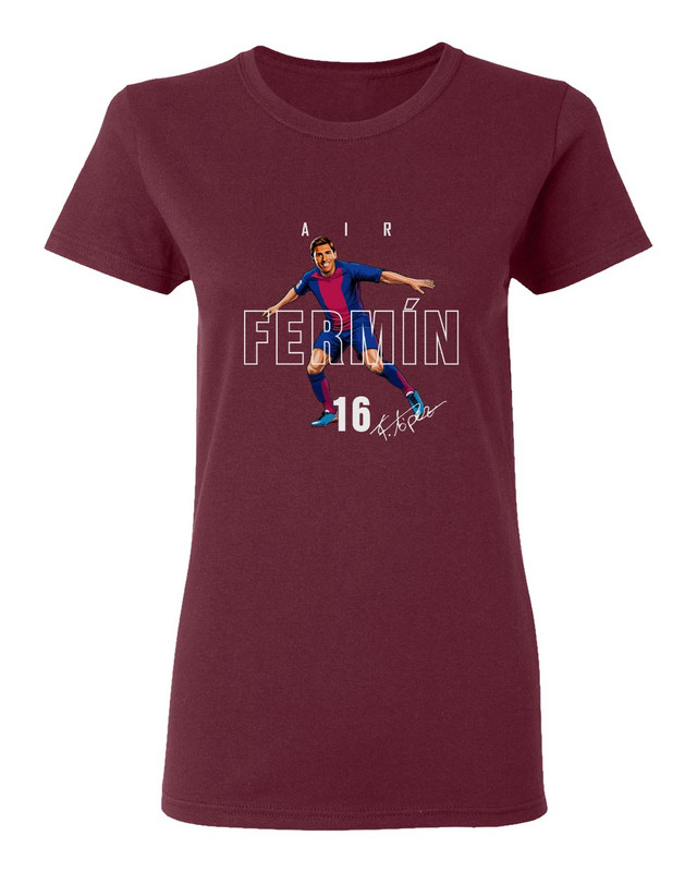 Football Tribute 2024 - Air Fermin 16 Inspired Ladies' Crewneck T-Shirt ...