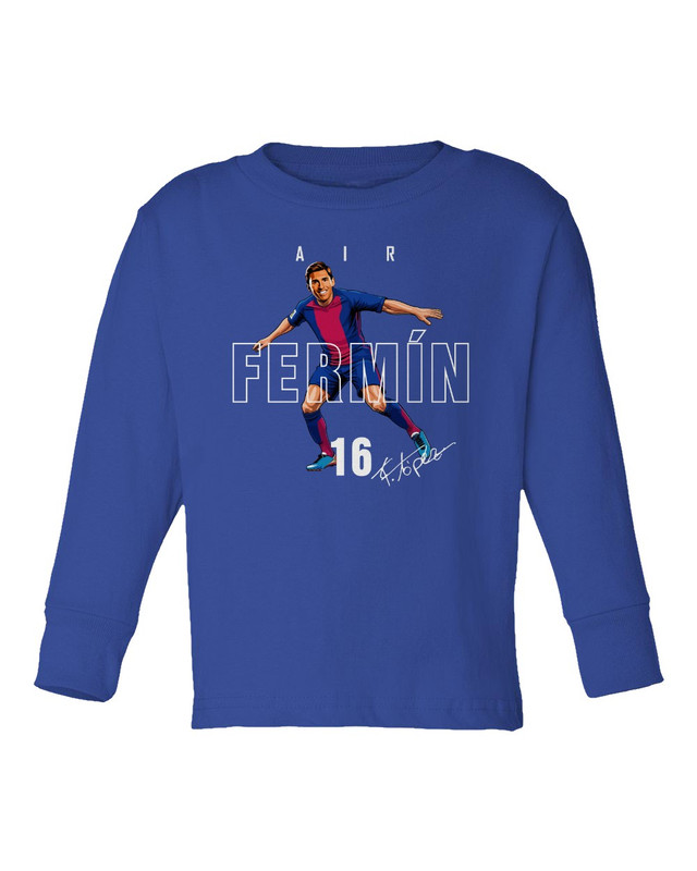 Football Tribute 2024 - Air Fermin 16 Inspired Toddler Long Sleeve T ...
