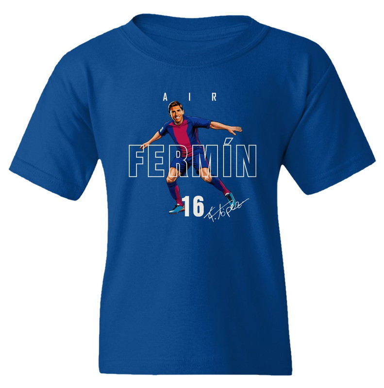 Football Tribute 2024 - Air Fermin 16 Inspired Youth Unisex T-shirt ...