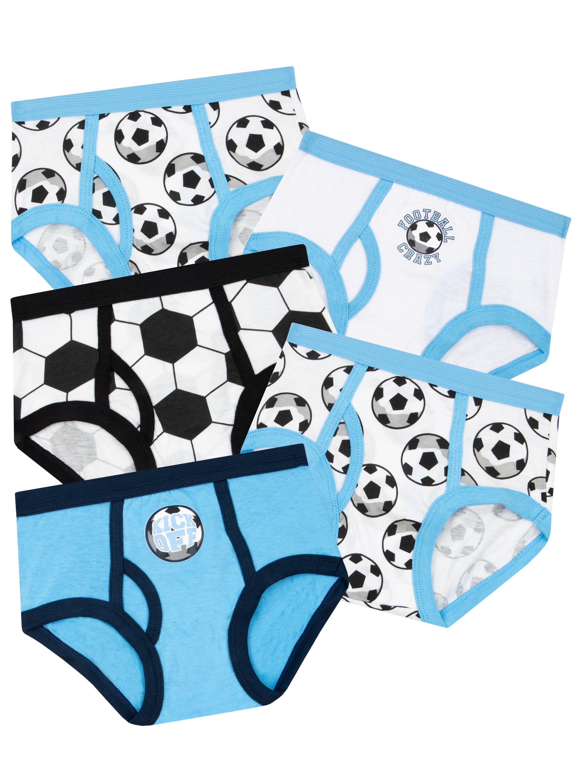 Football Underwear 5 Pack Sizes 4 - 8 - Walmart.com
