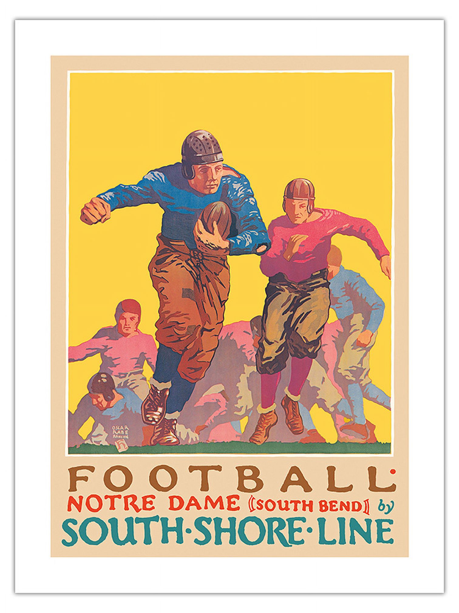 Football - University of Notre Dame Indiana - South Shore Line South ...