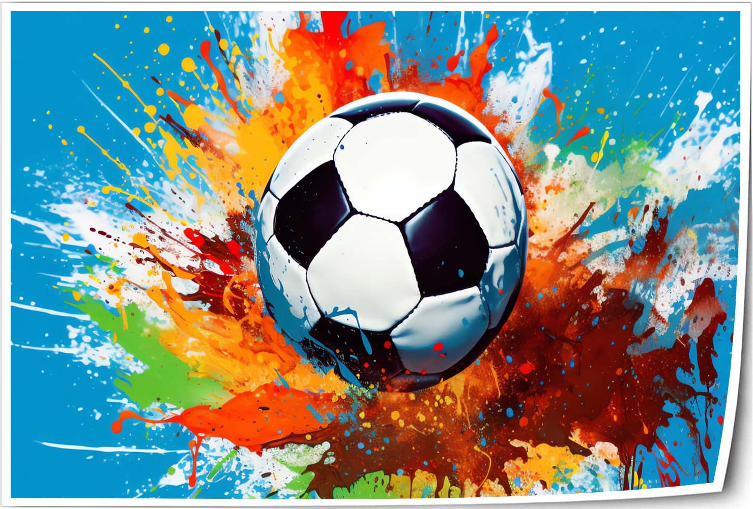 Football Wall Art Soccer Sport Inspirational Gift Poster Printing ...