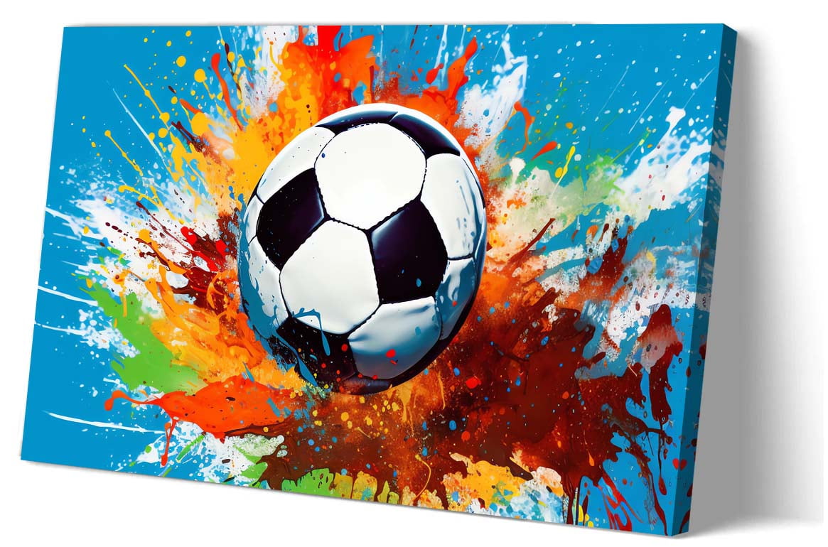 Football Wall Art Soccer Sport Inspirational Gift Poster Printing ...