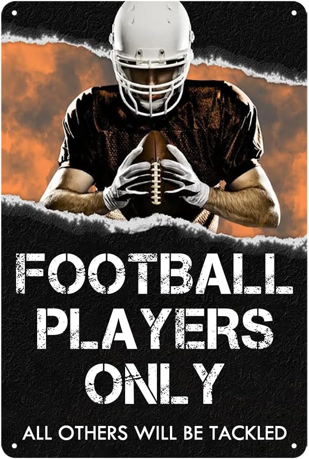 Football Wall Decor Boys Bedroom Sports Room Posters Football Gifts For ...