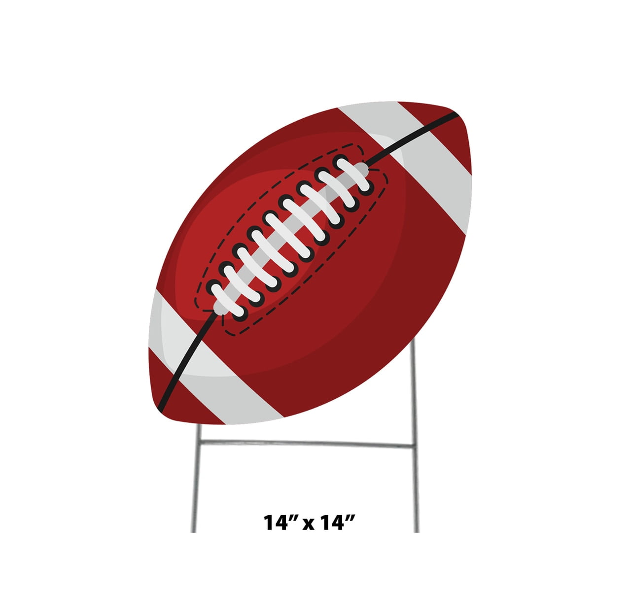 Advanced Graphics 3451 14 x 14 in. Football Icon Yard Sign - Walmart.com