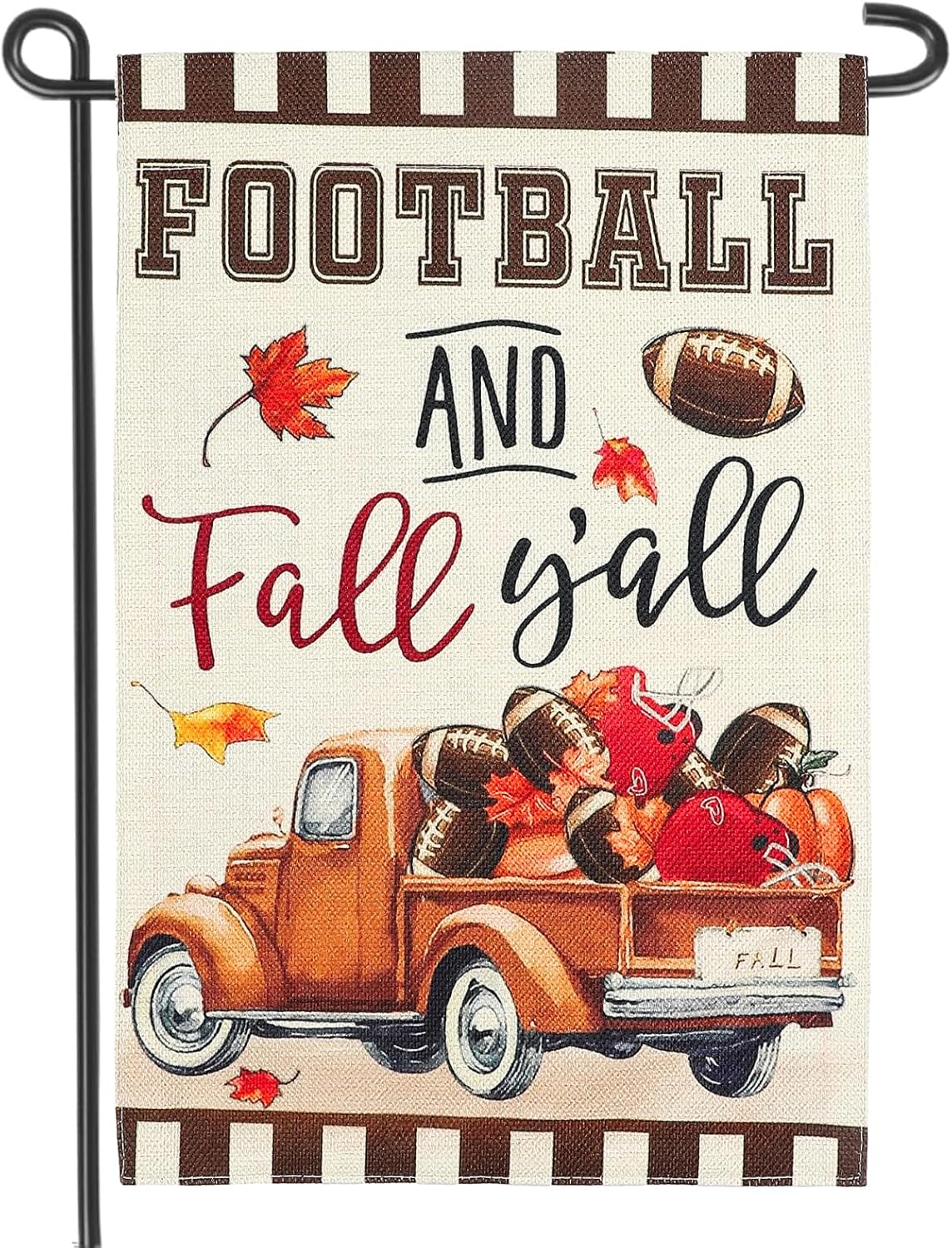 Toland Home Garden Autumn Farm Fall Flag Double Sided 12x18 Inch ...