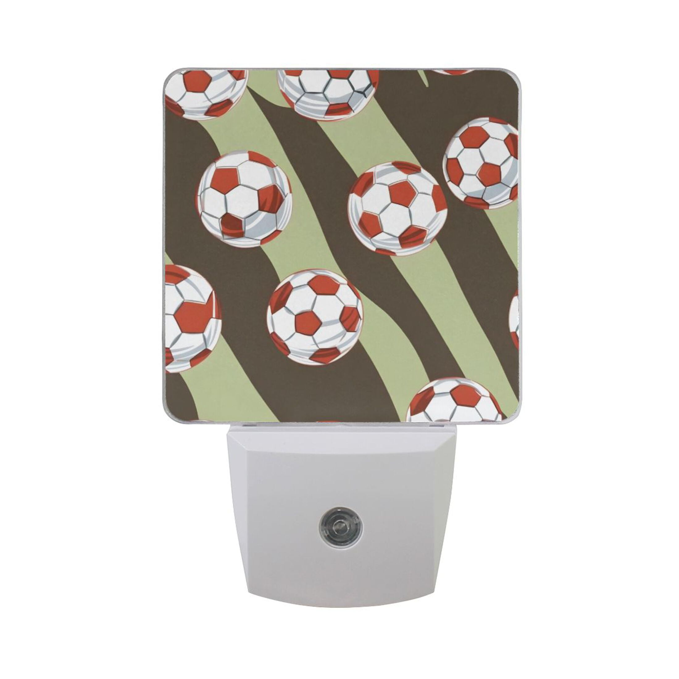 Football and Soccer Night Light 2 Pack LED Nightlight Plug into Wall ...