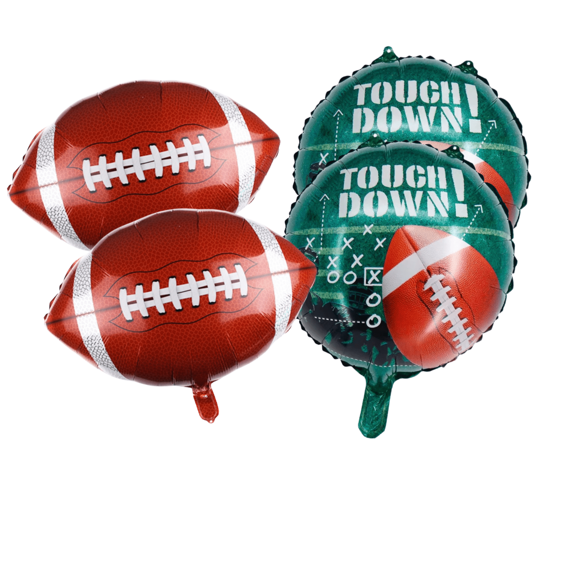 Football and Touchdown Foil Balloon Set for Sports-Themed Birthday ...