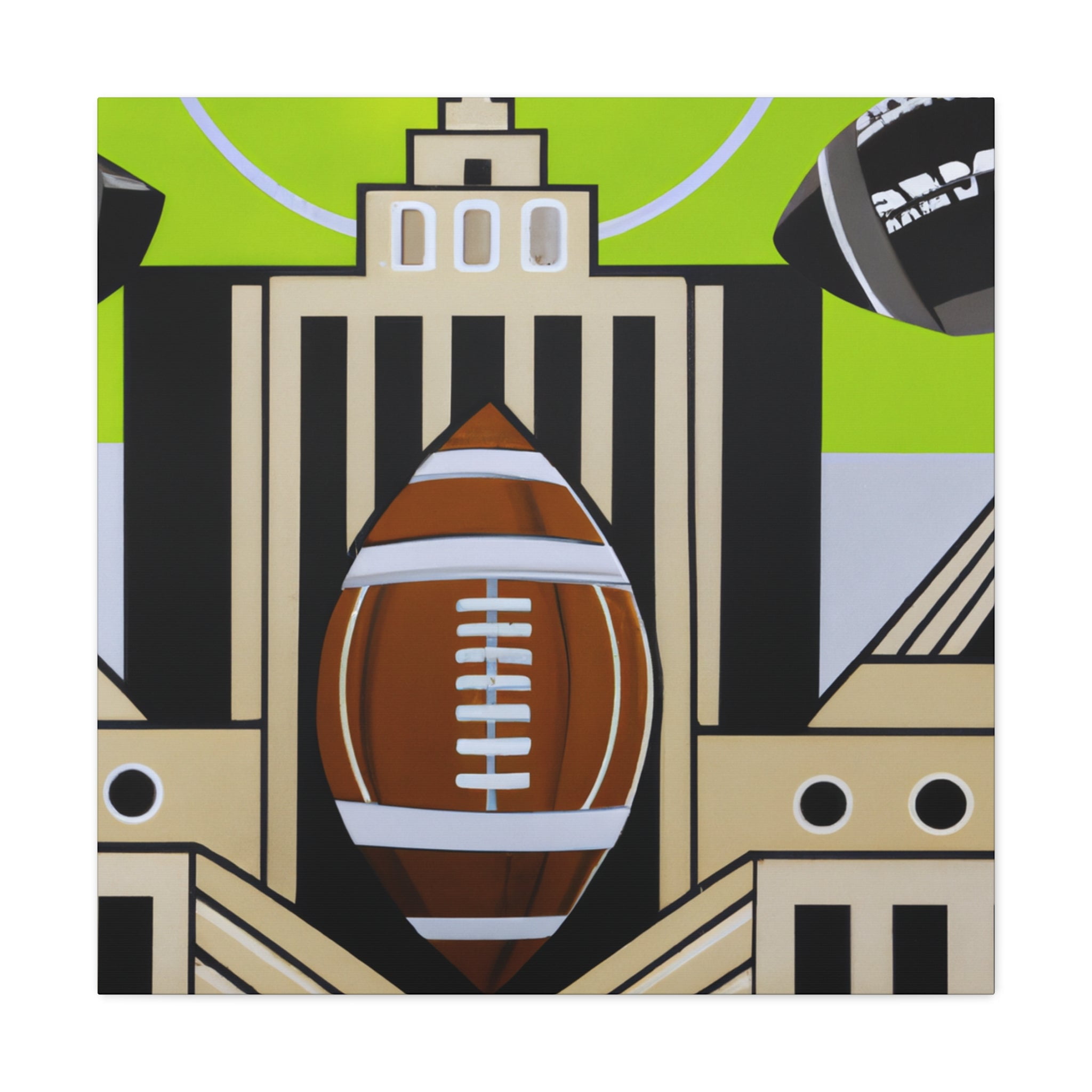 "Football's Gleaming Splendor" - Canvas - Walmart.com