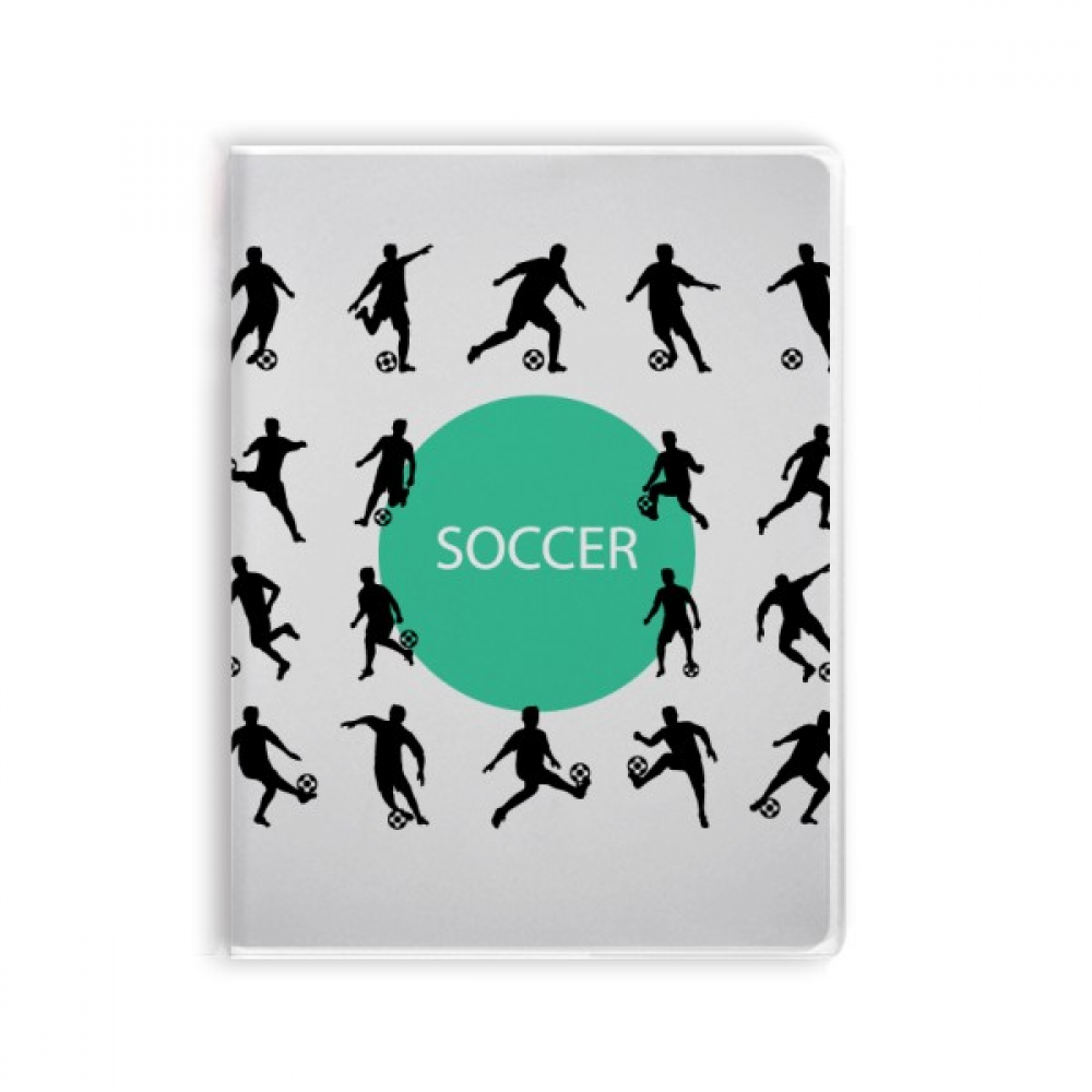 Football soccer Sports Outlines Notebook Gum Cover Diary Soft Cover ...