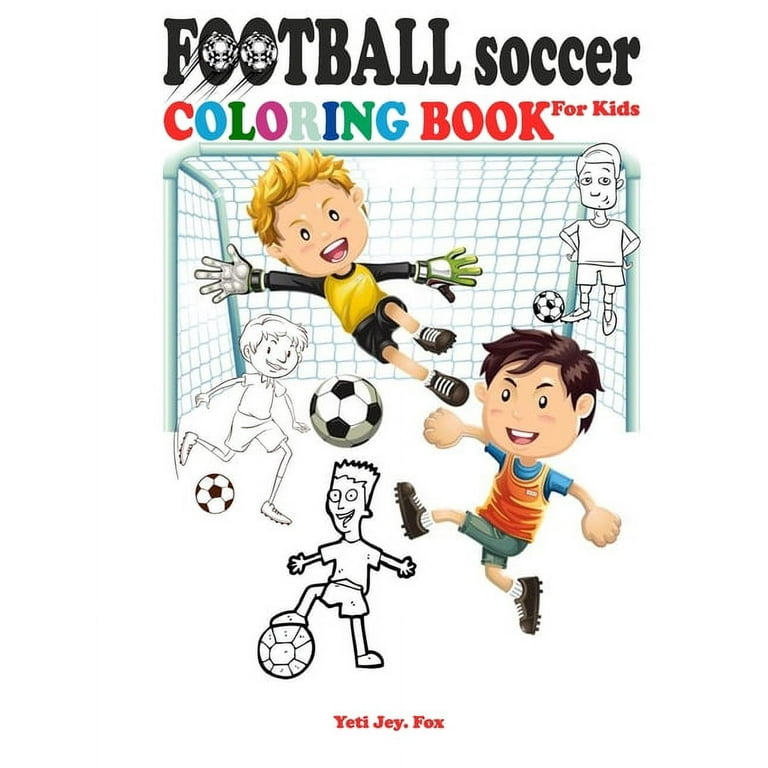 soccer player coloring book