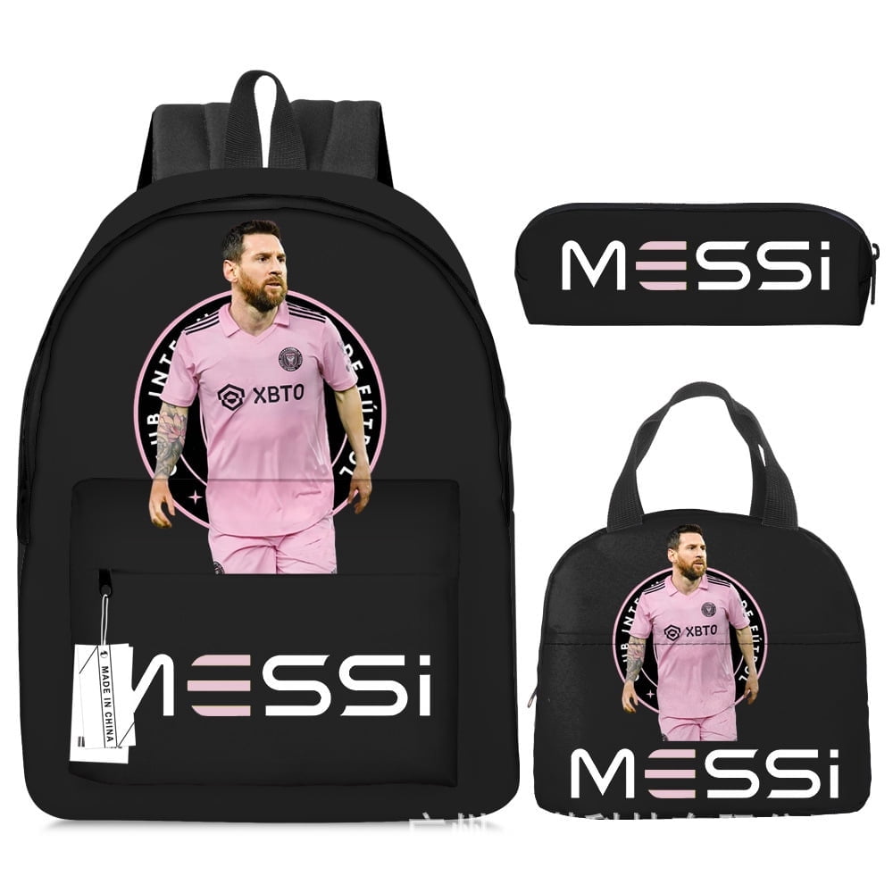 Football star CR_NO.7printed backpack three piece set for Youth's ...