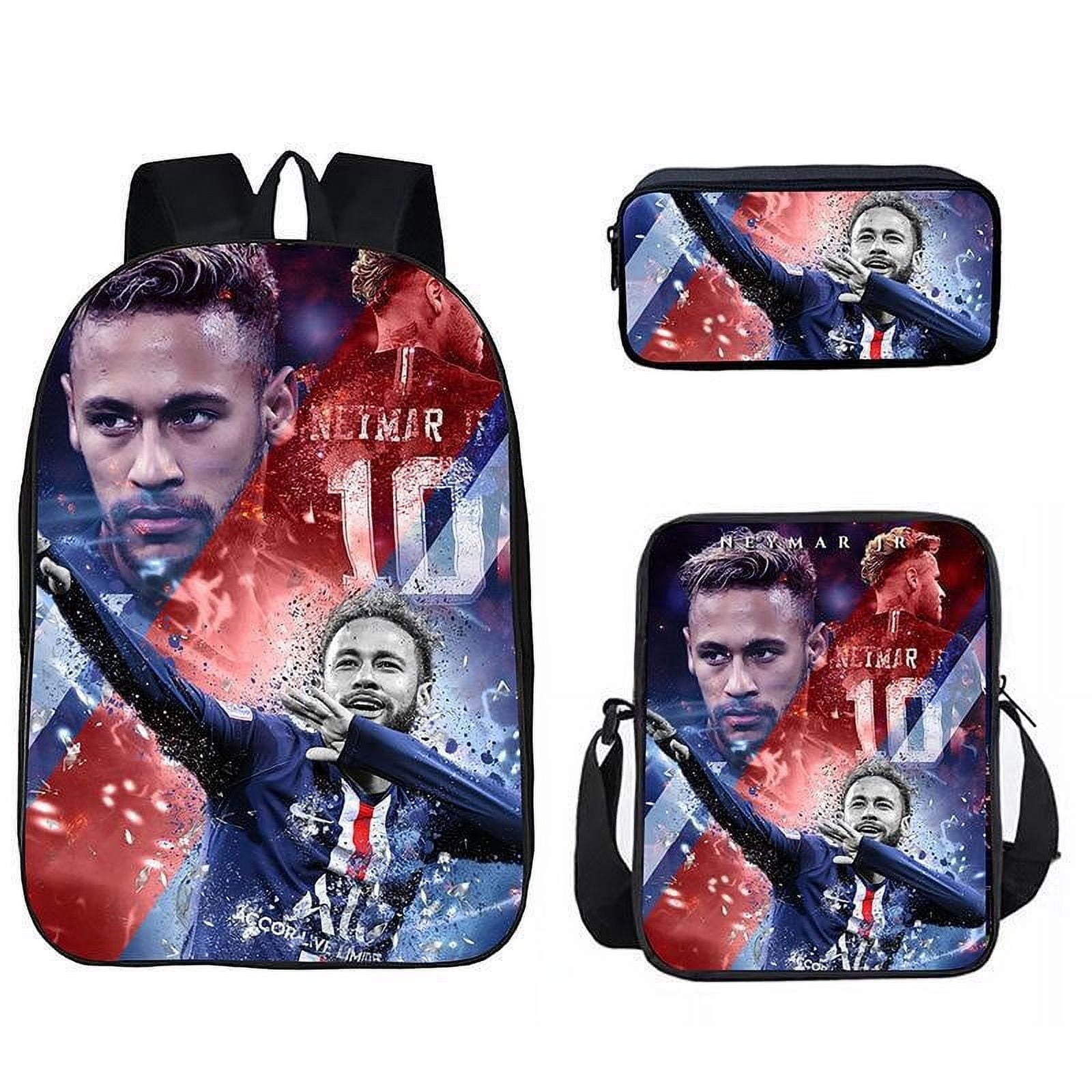 Football star CR_NO.7printed backpack three piece set for Youth's ...