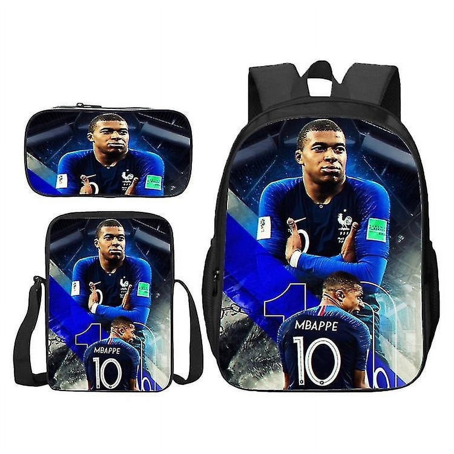 Football star CR_NO.7printed backpack three piece set for Youth's ...