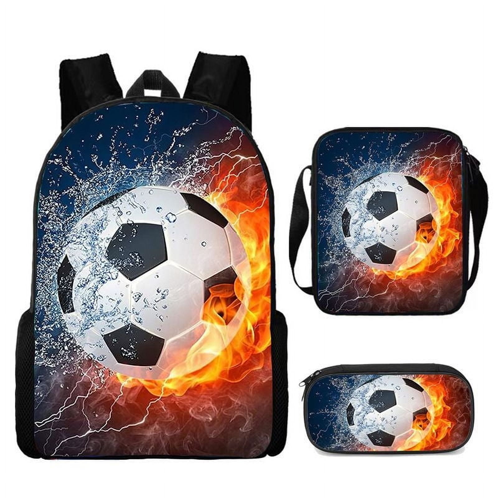Football star Cristiano-Ronaldo backpack three piece set for men and ...