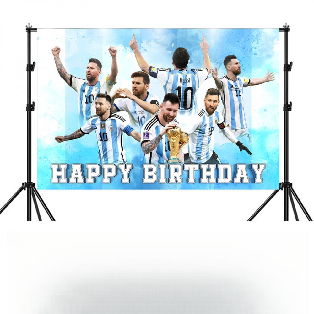 Football star Happy Birthday banner, football star birthday decoration ...