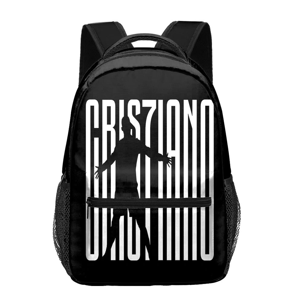 Football star backpack Me- ssi C- Ronaldo large capacity cartoon ...