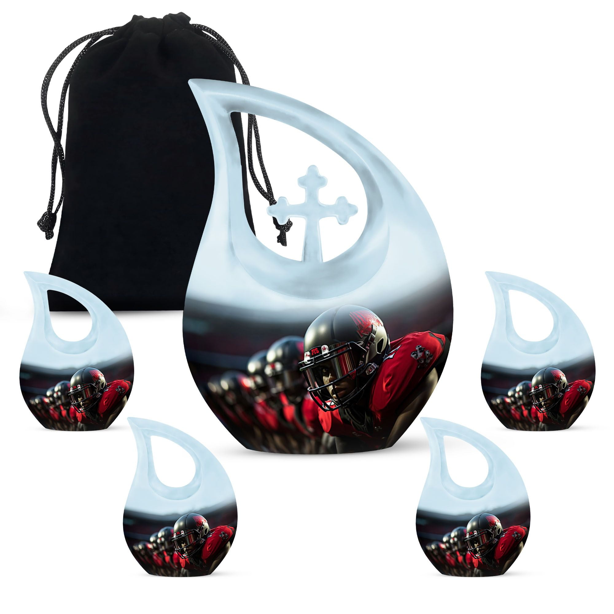 Football urn - cremation urns for ashes for men & women - urns for ...