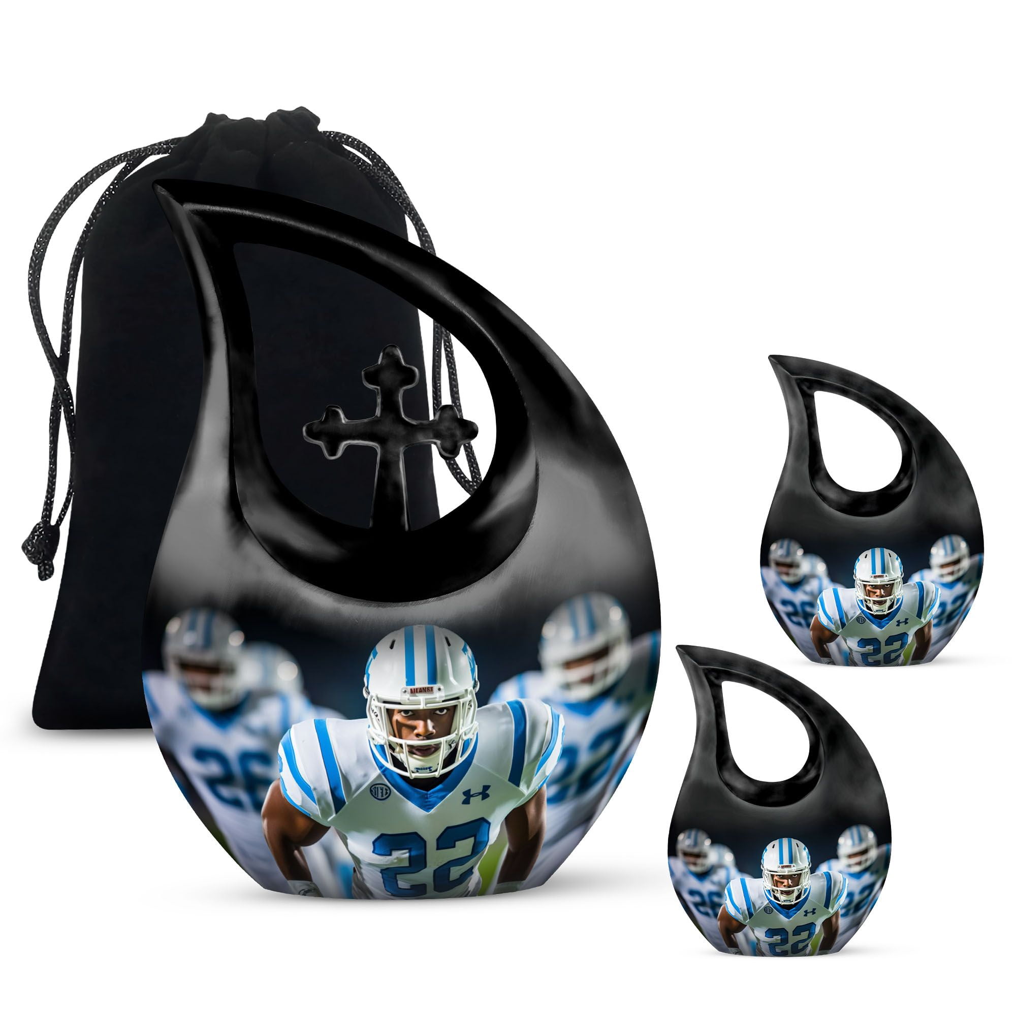 Football urn - urn for mom ashes & dad - cremation containers for ...
