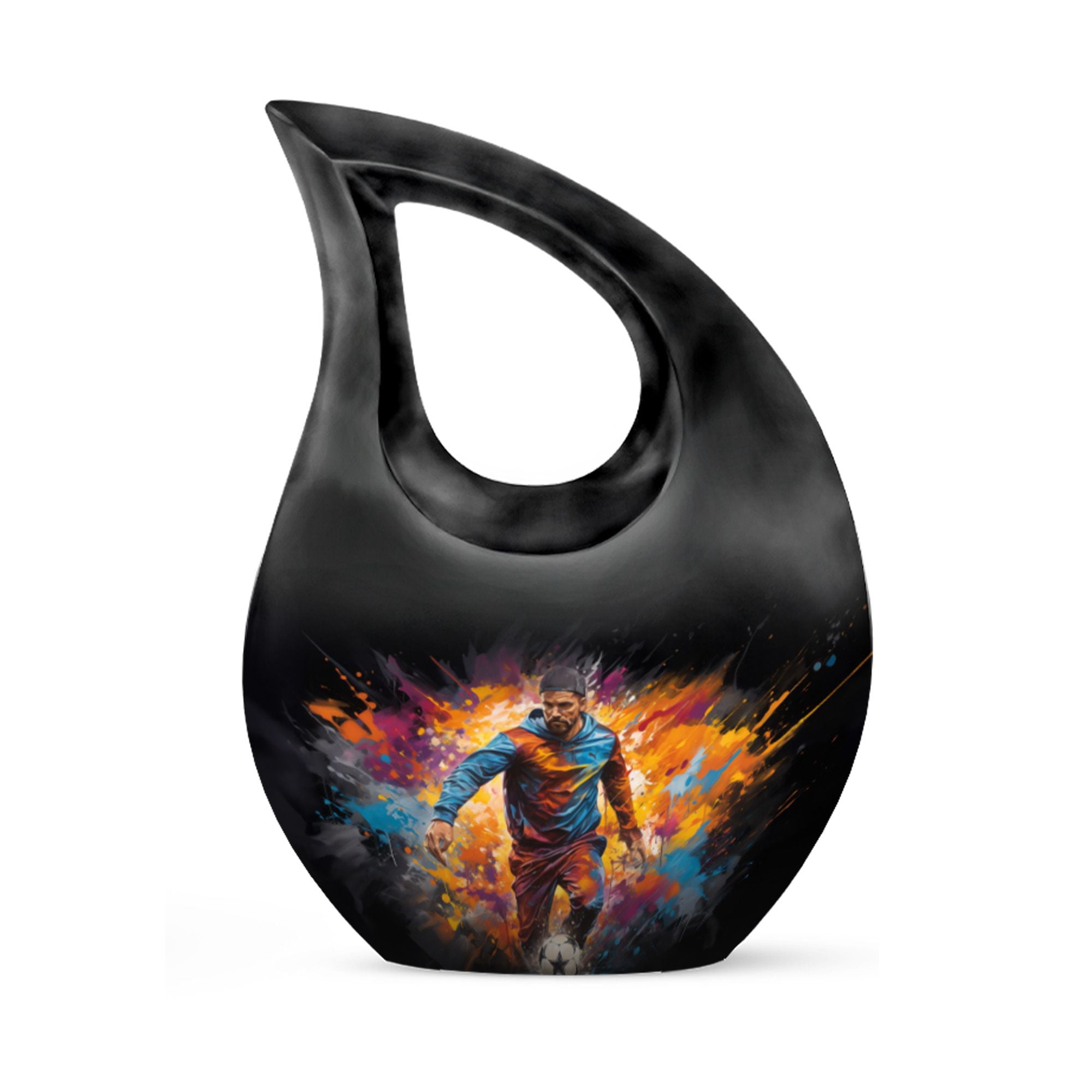 Football urn - urns for ashes adult female & male - small urn for human ...
