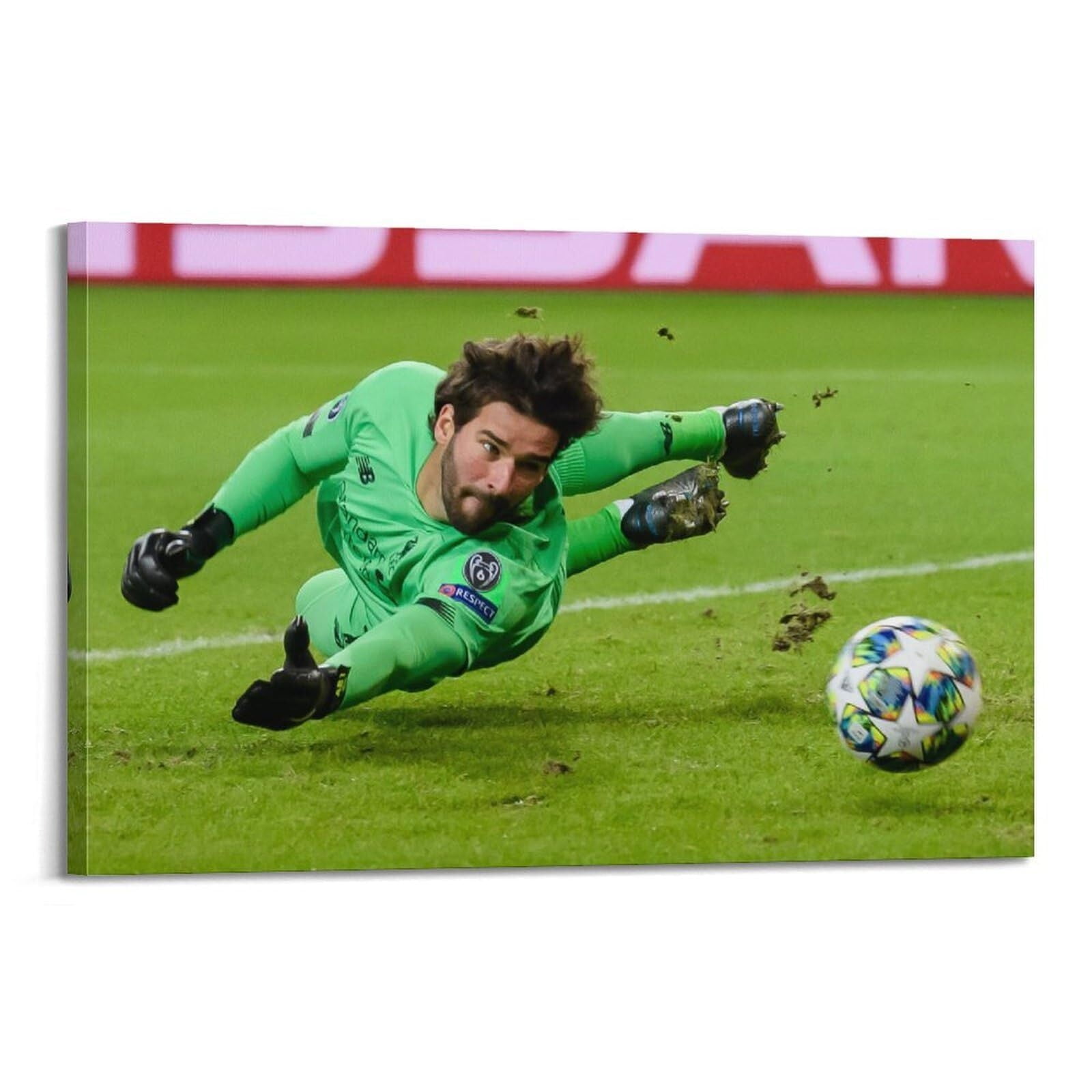 Footballer Goalkeeper Alisson Becker Canvas Poster Poster Album Cover ...