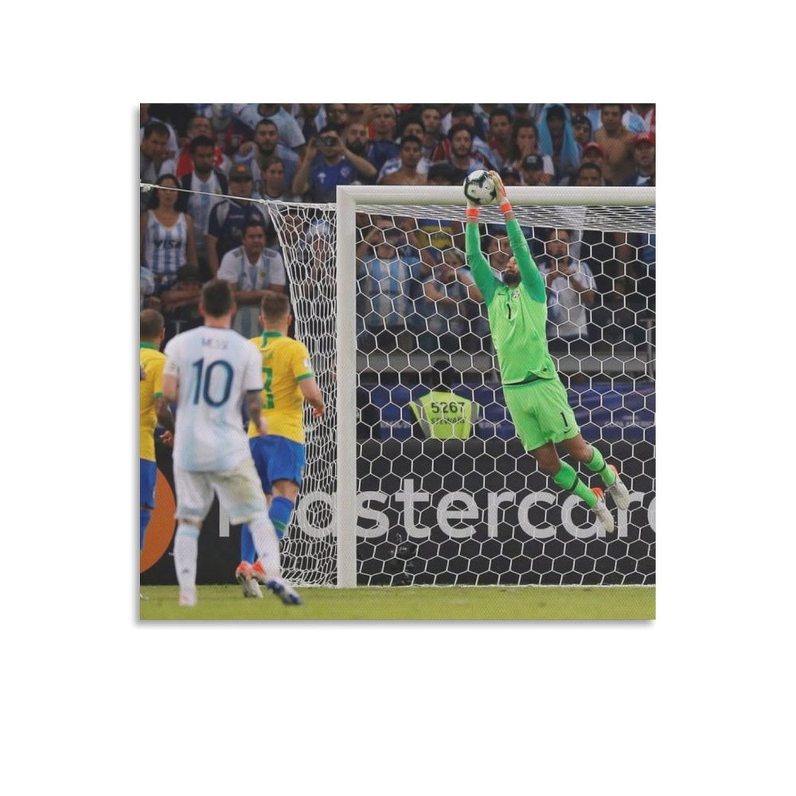 Footballer Goalkeeper Alisson Becker Canvas Poster Print Photo Art ...