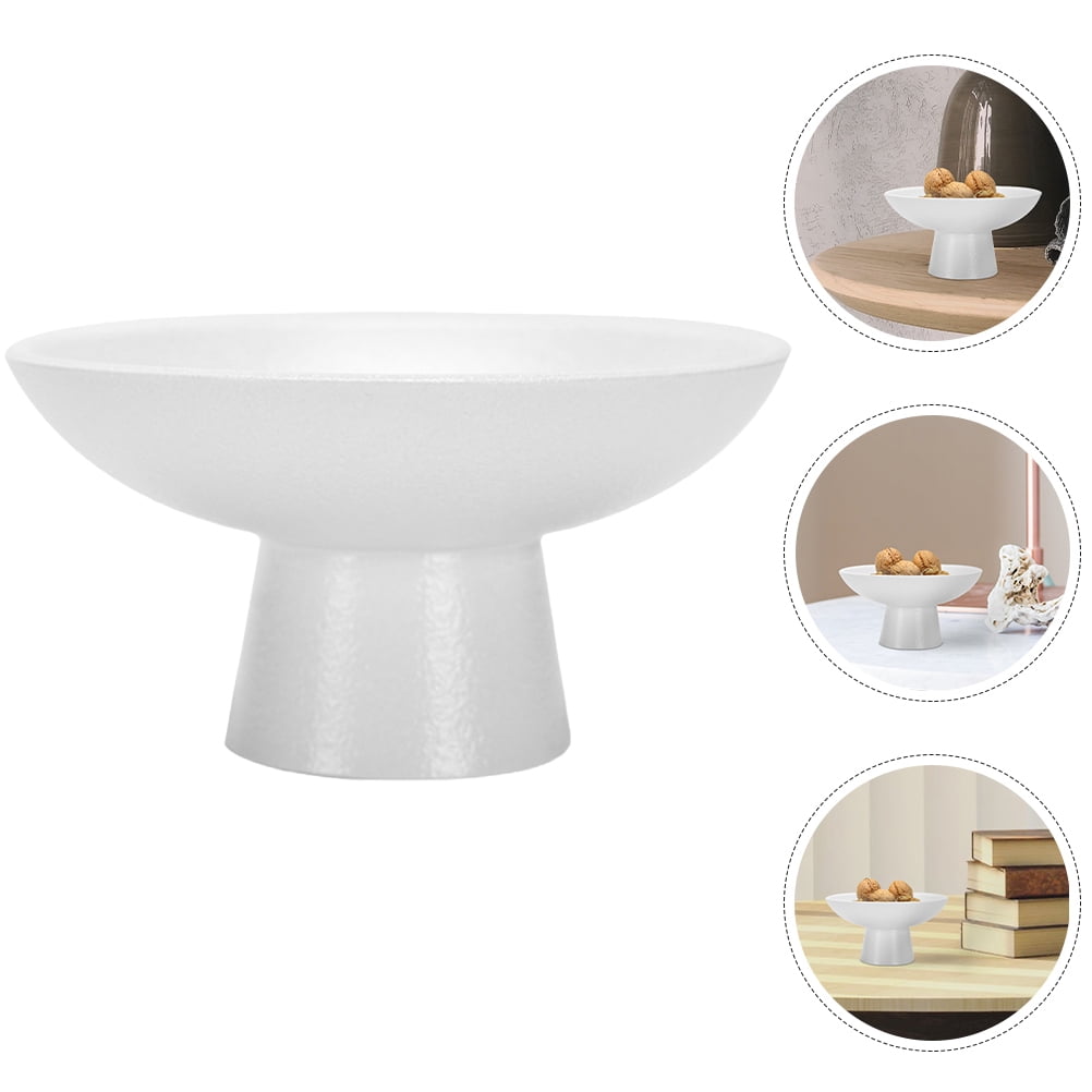 Footed Bowl Ceramic Bowl Vintage Fruit Bowl Holder Dessert Display ...