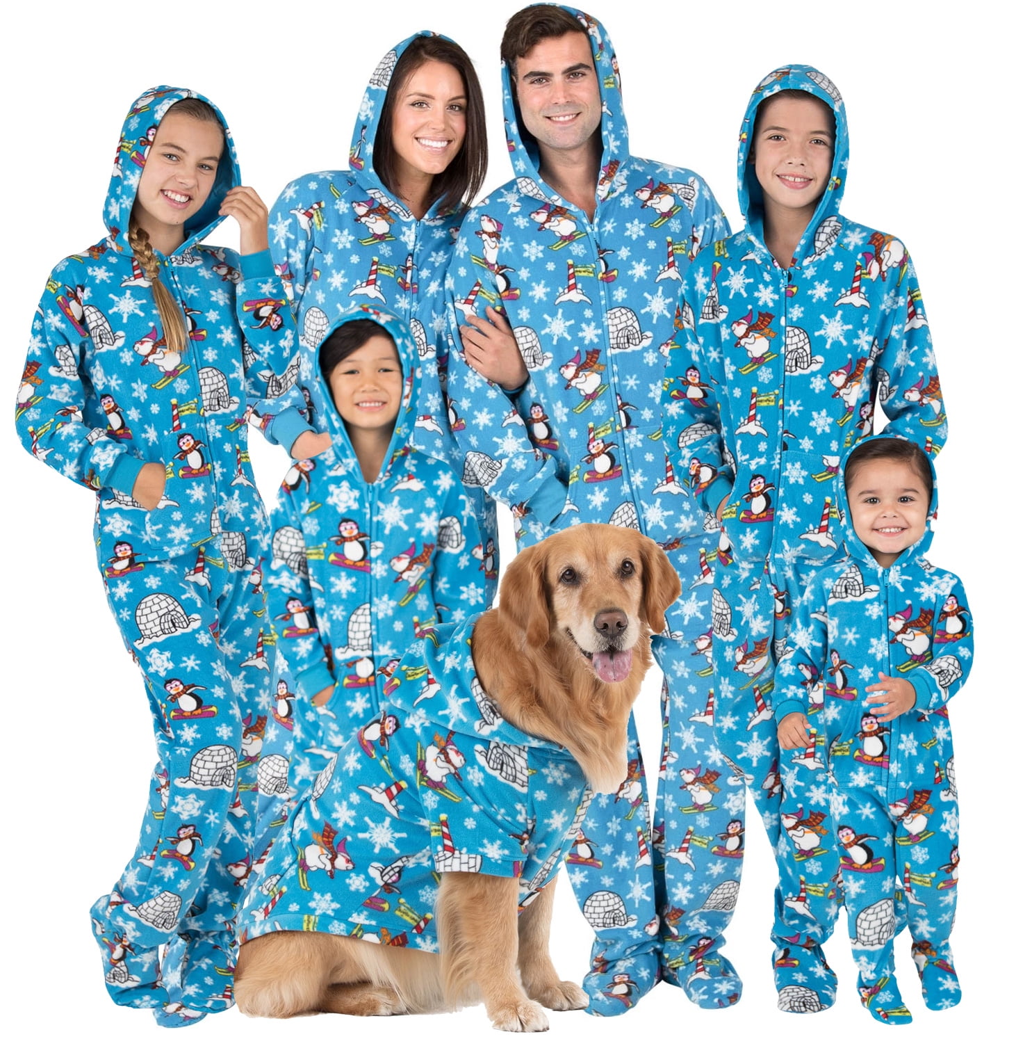 Footed Pajamas - Family Matching Onesie Jammies for Boys, Girls, Men ...