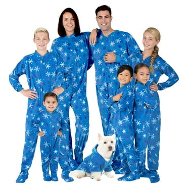 Footed Pajamas - Its A Snow Day Kids Hoodie Fleece One Piece - Kids ...