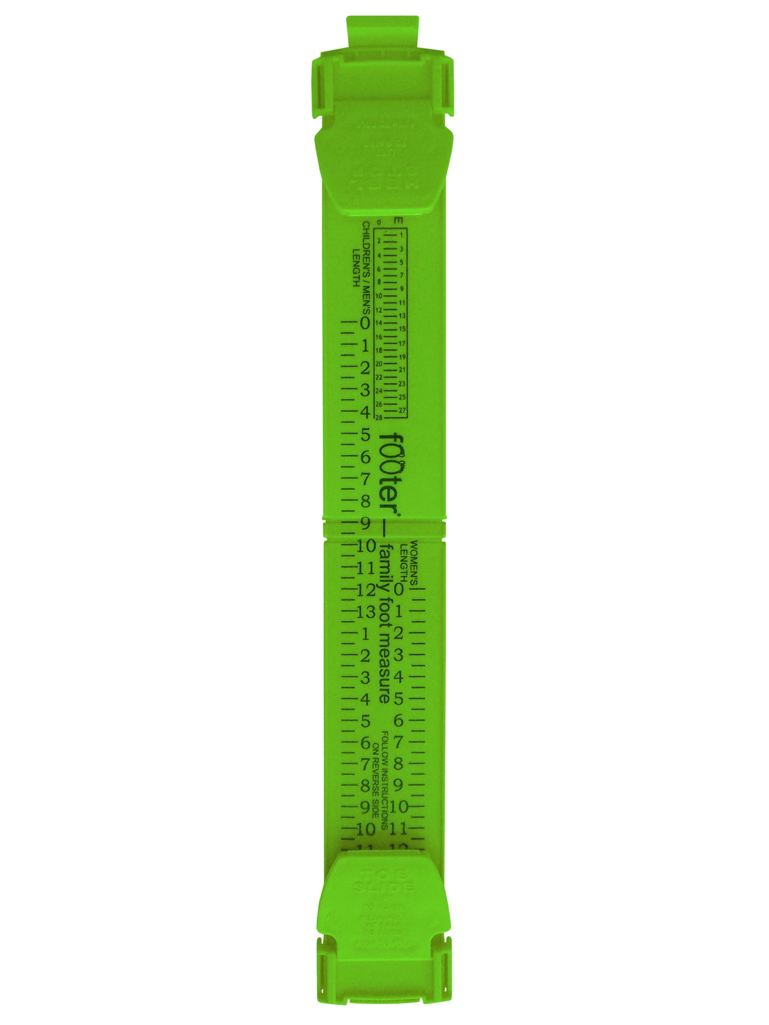 Footer Family Foot Measure - Length and Width Shoe Sizing - Shoe Sizer ...
