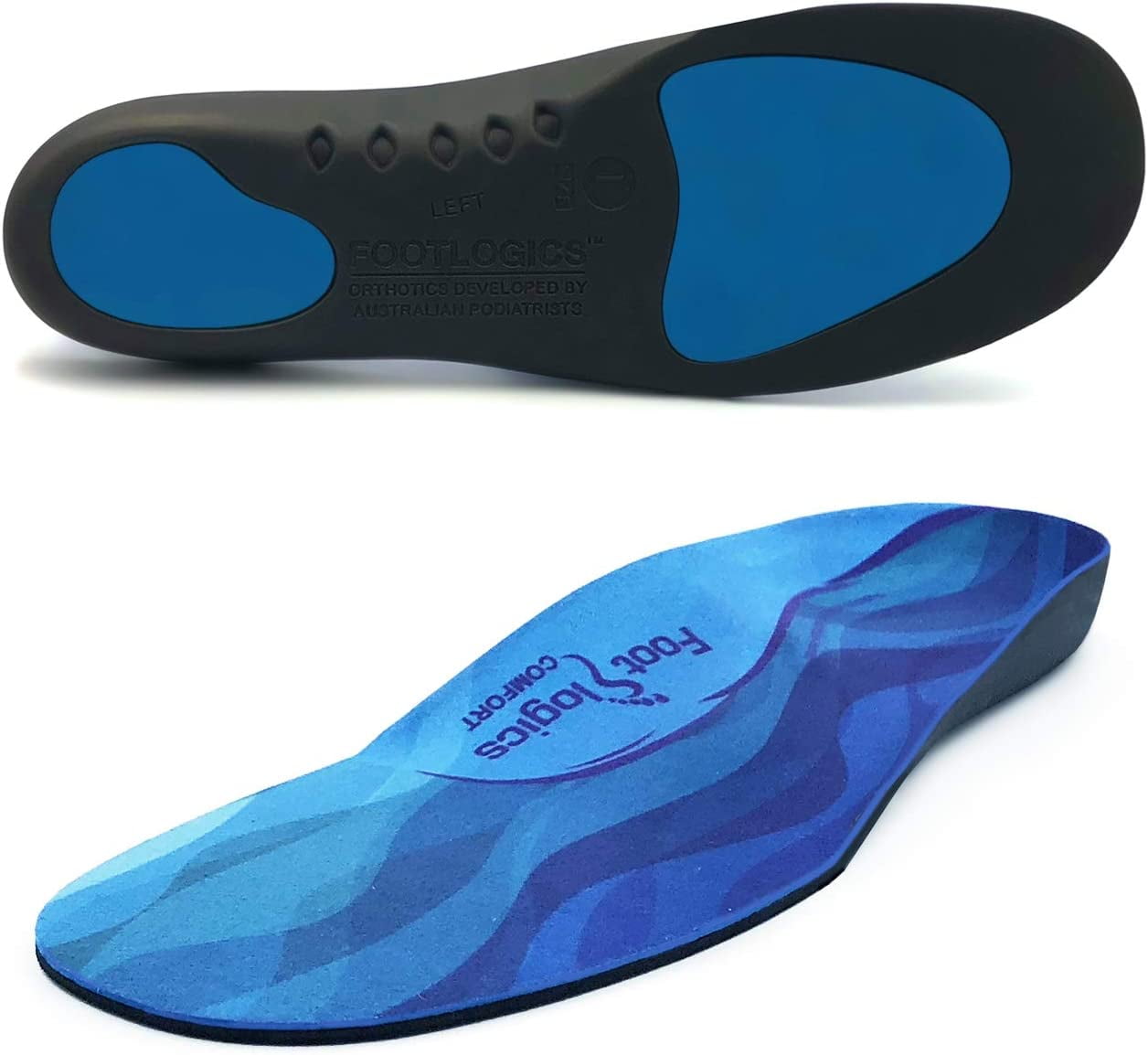 Footlogics Comfort - Full-Length Orthotic Shoe Insoles with Arch ...