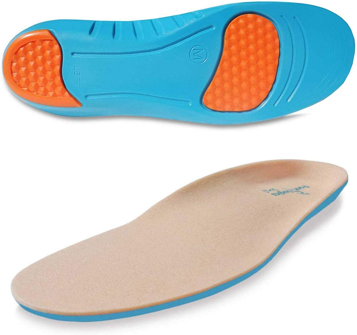 Footlogics Full-Length Soft Orthotic Shoe Insoles with Gentle Arch ...