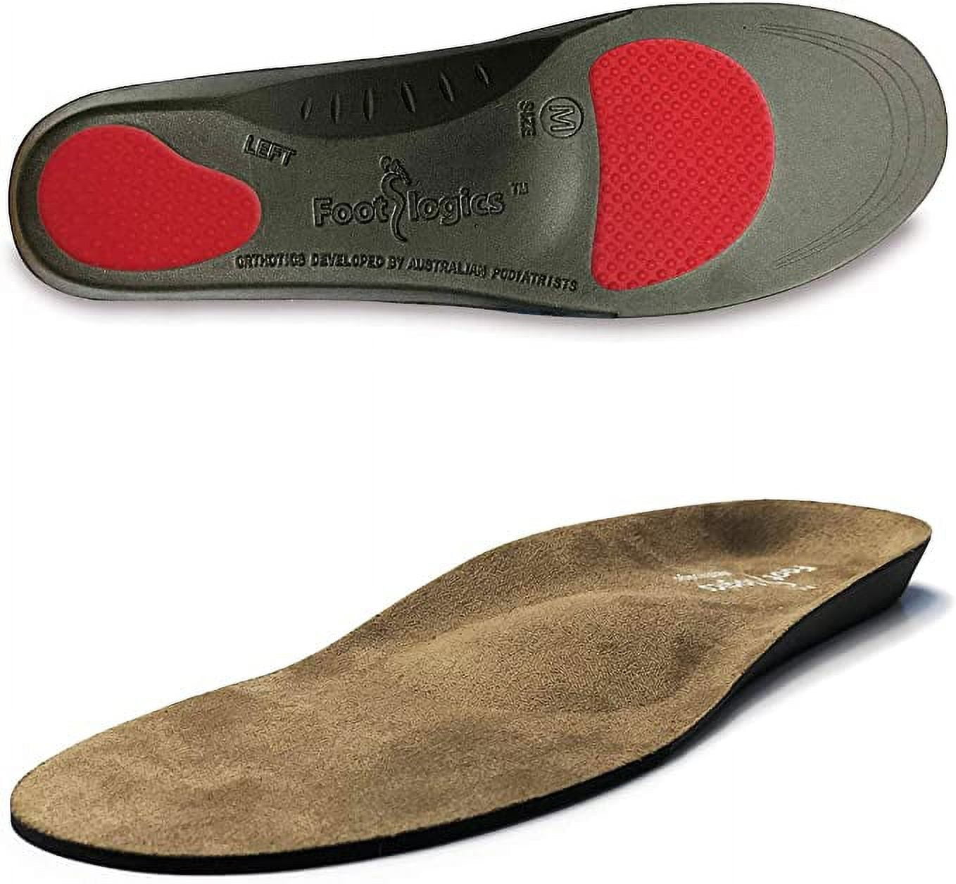 Footlogics Orthotic Shoe Insoles with Built-in Raise for Ball of Foot ...